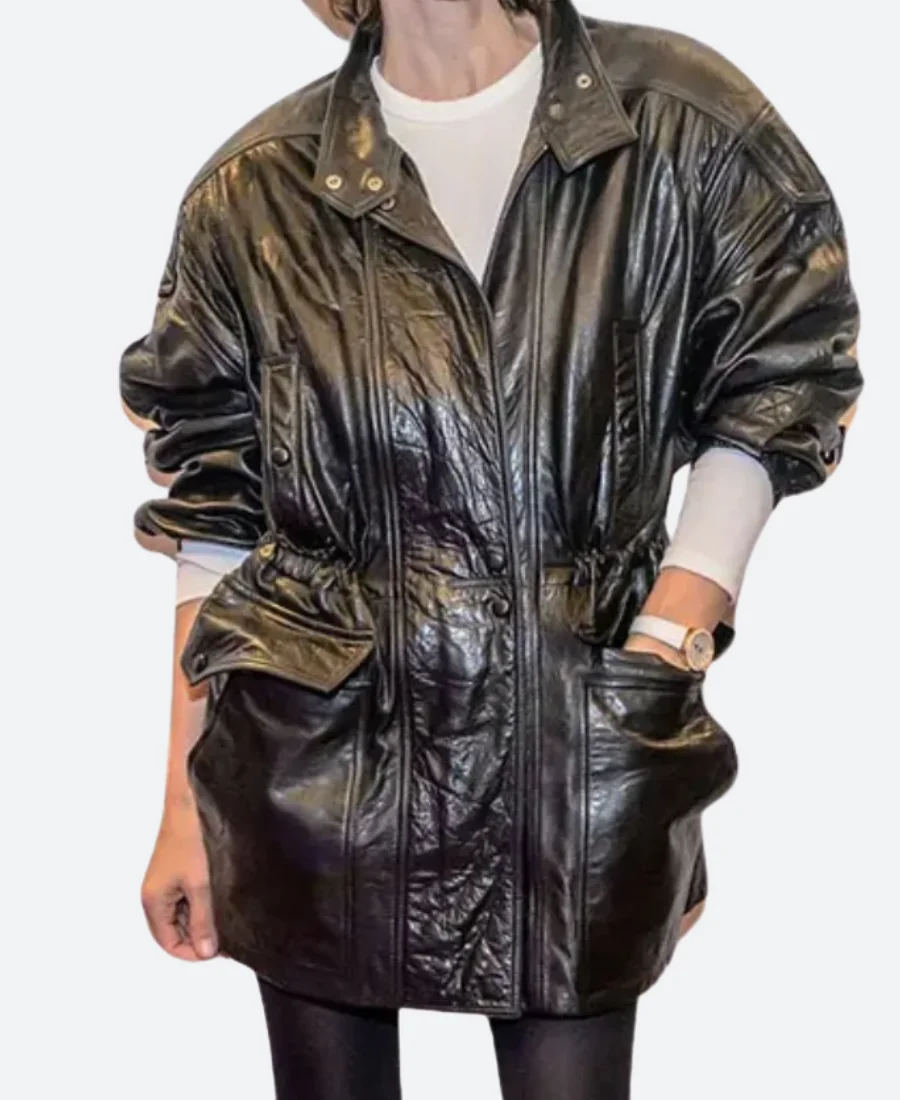 In the Lost Lands 2025 Gray Alys Leather Coat