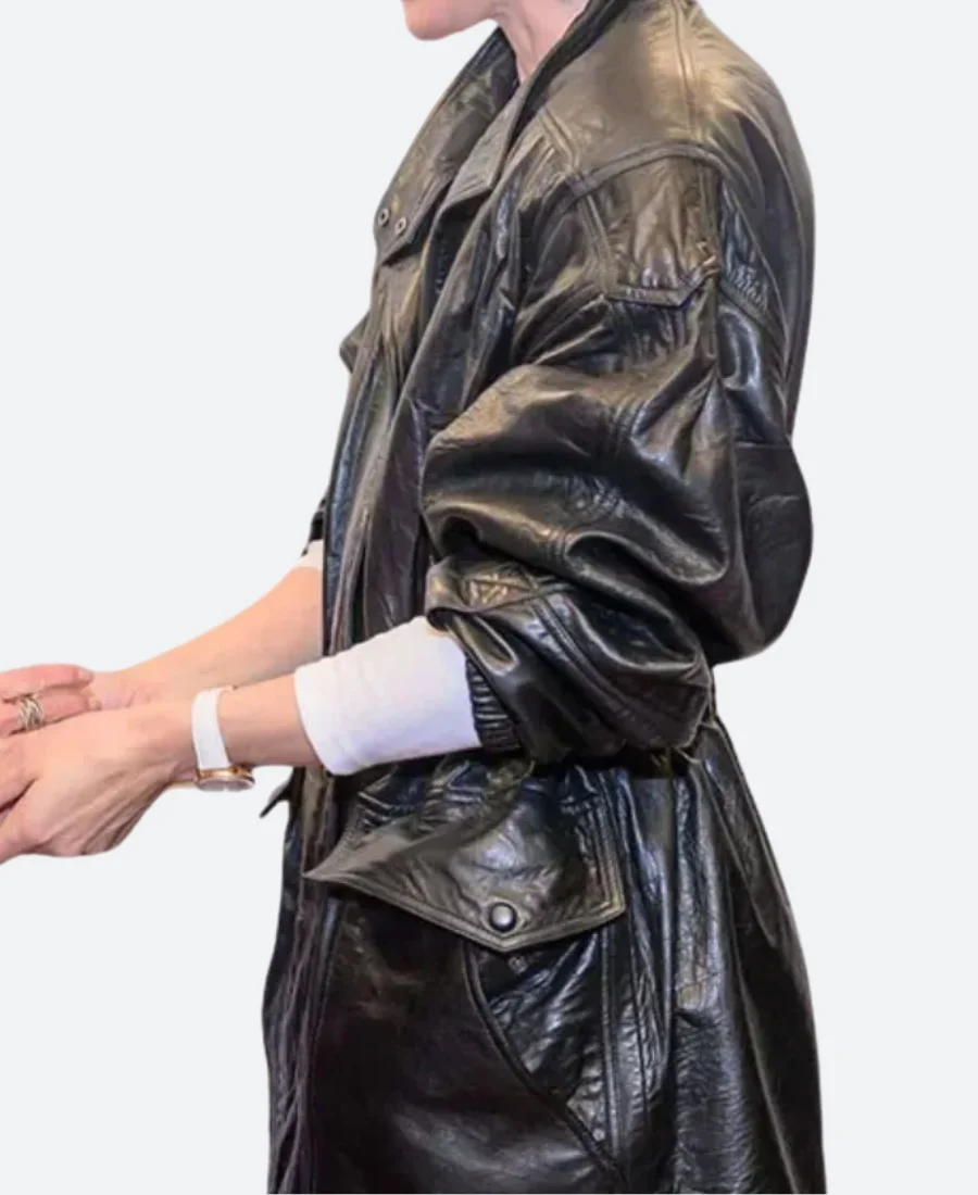 In the Lost Lands 2025 Gray Alys Leather Coat